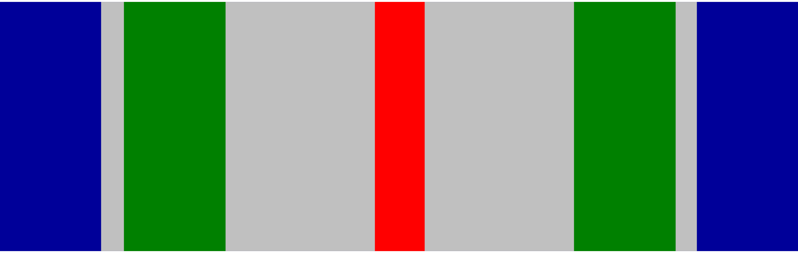 ملف:SAPS - Silver Medal for Outstanding Service - Ribbon.svg - المعرفة