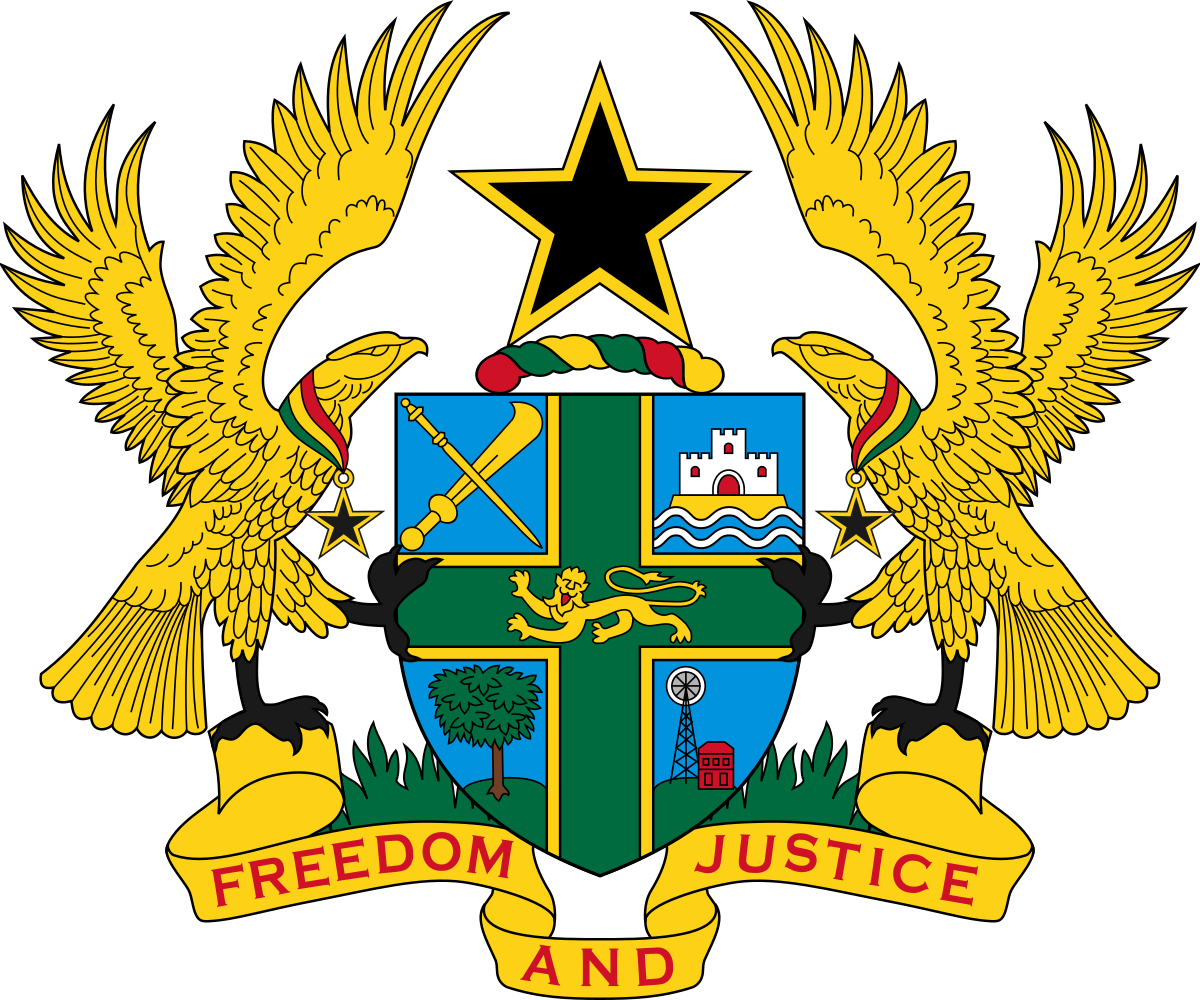 ملف:Coat of Arms of the Republic of Ghana.svg - المعرفة