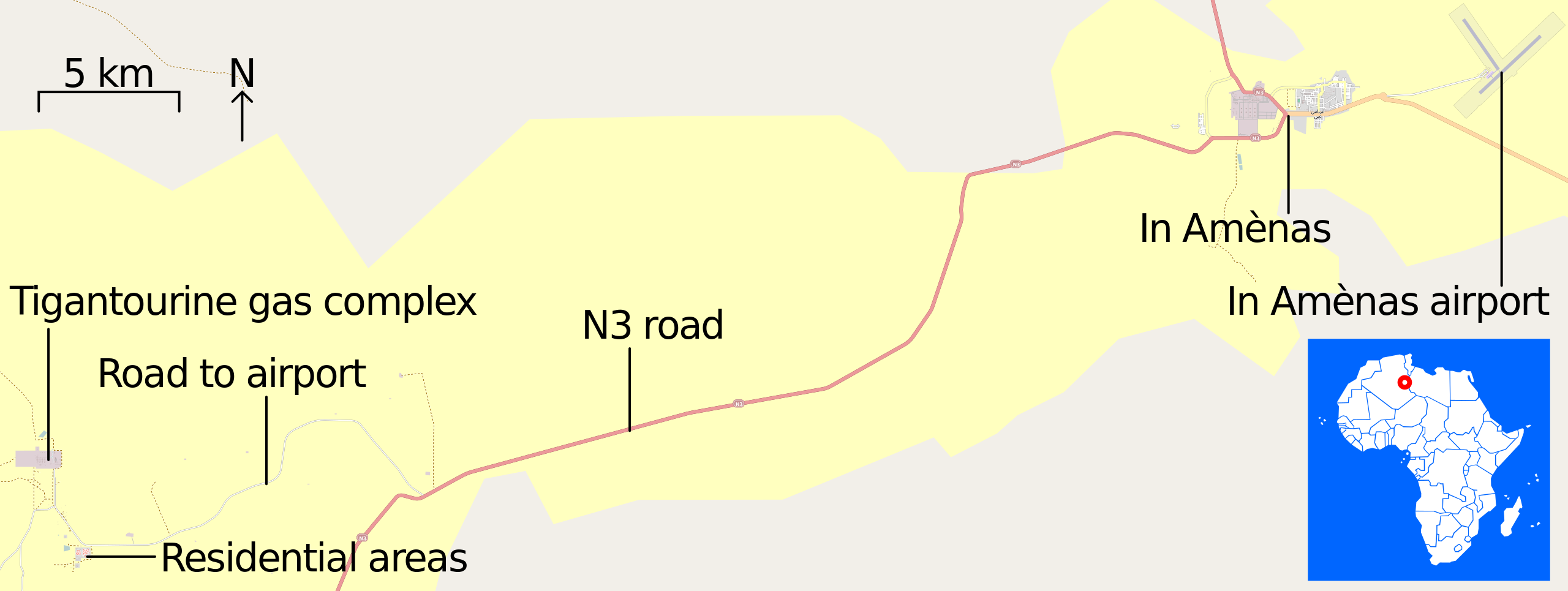 ملف:In Amenas hostage crisis map.svg - المعرفة