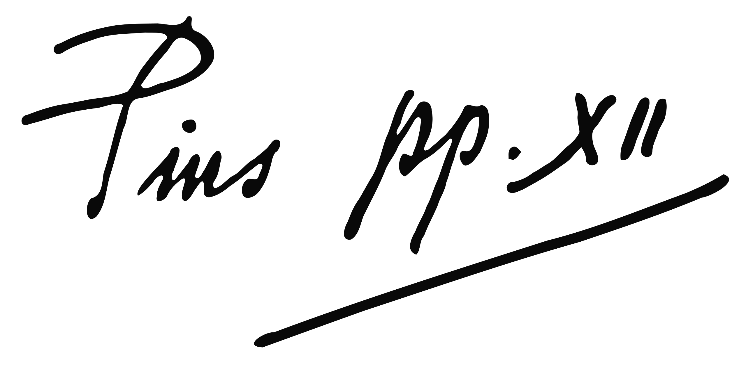 ملف:Signature of Pope Pius XII.svg - المعرفة