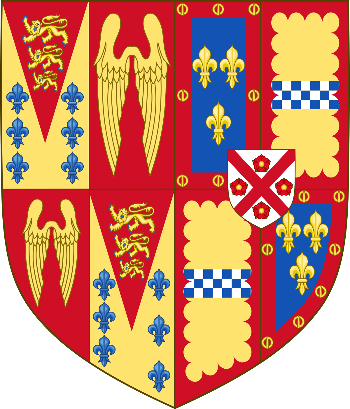 ملف:Arms of Lady Arbella Stuart.svg - المعرفة