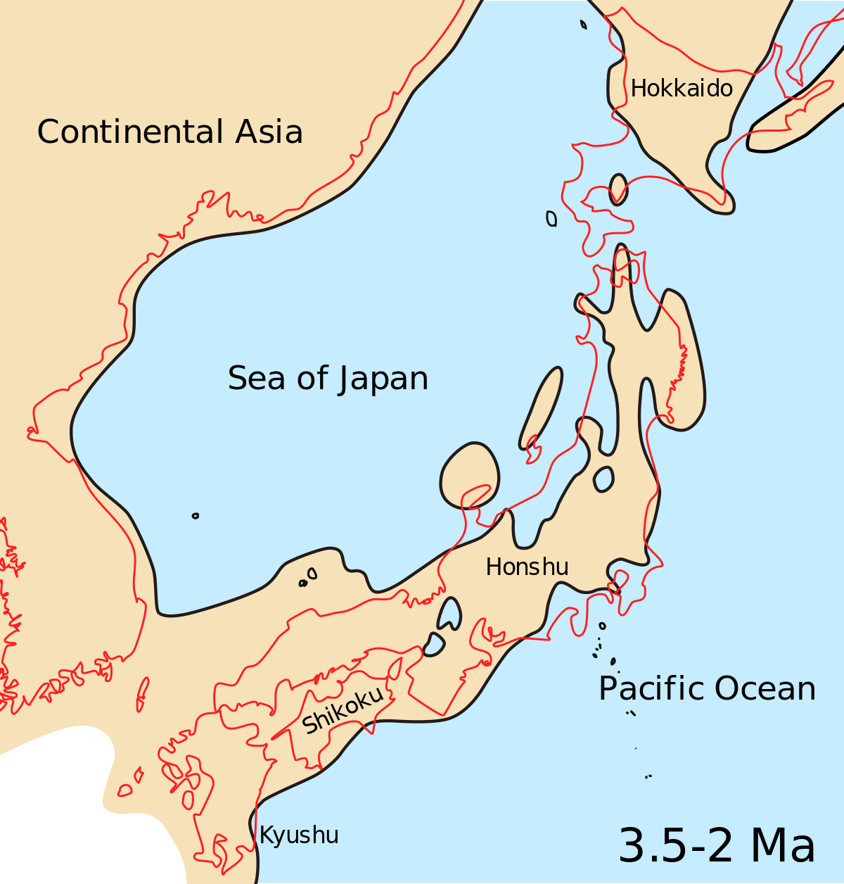 ملف:Sea of Japan Pliocene map.svg - المعرفة